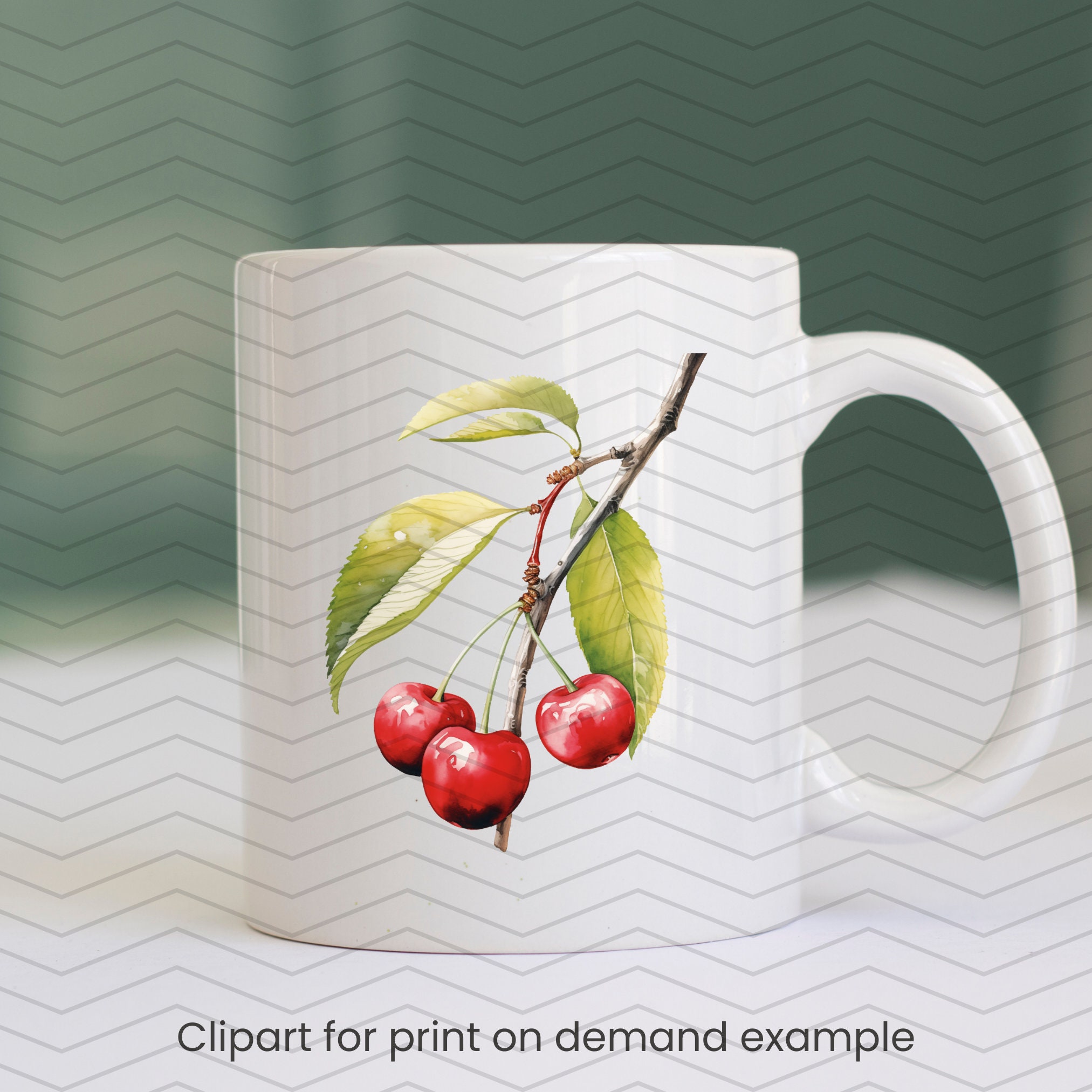 Cherry Fruit Clipart Bundle PNG, Digital Download, for Commercial Use ...