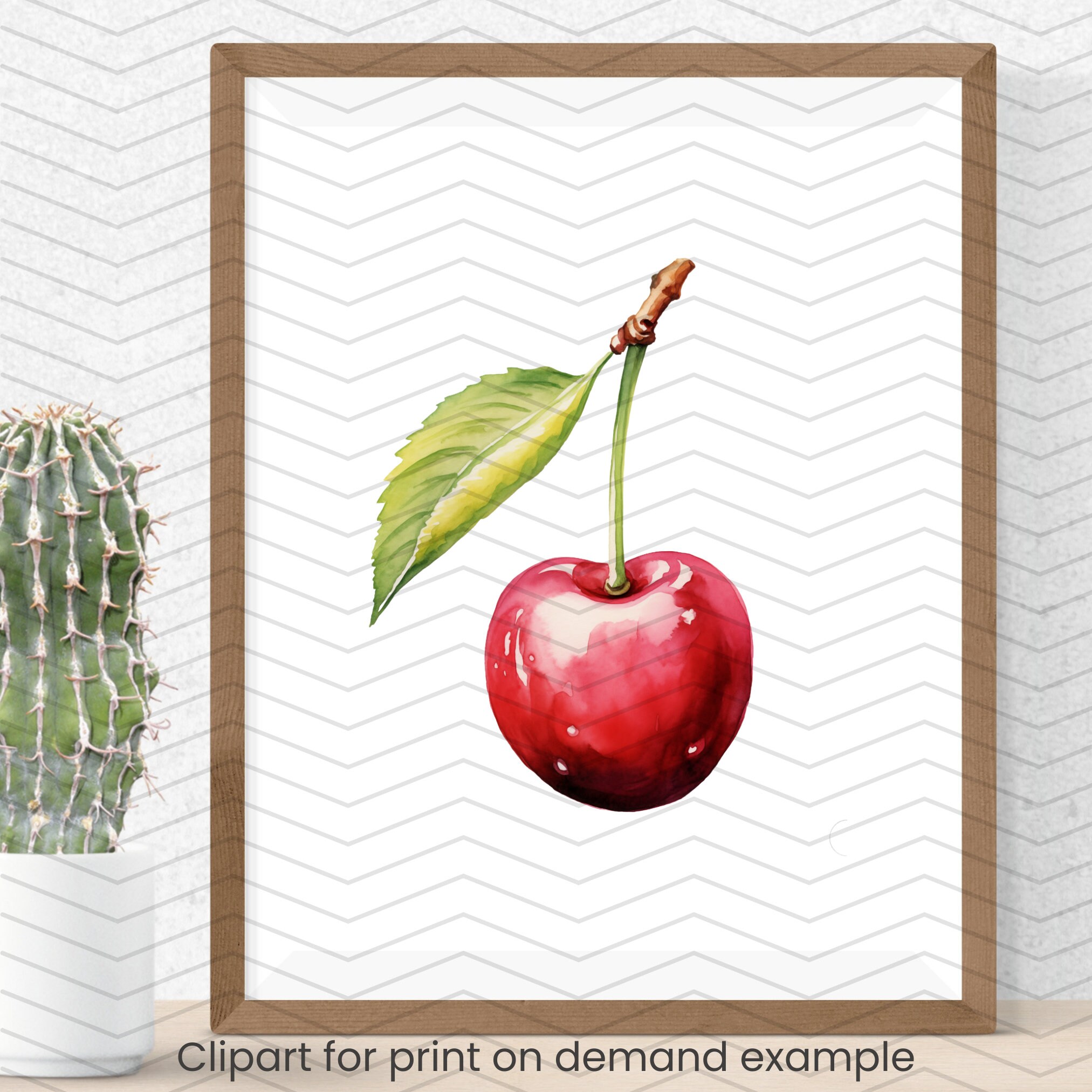 Cherry Fruit Clipart Bundle PNG, Digital Download, for Commercial Use ...