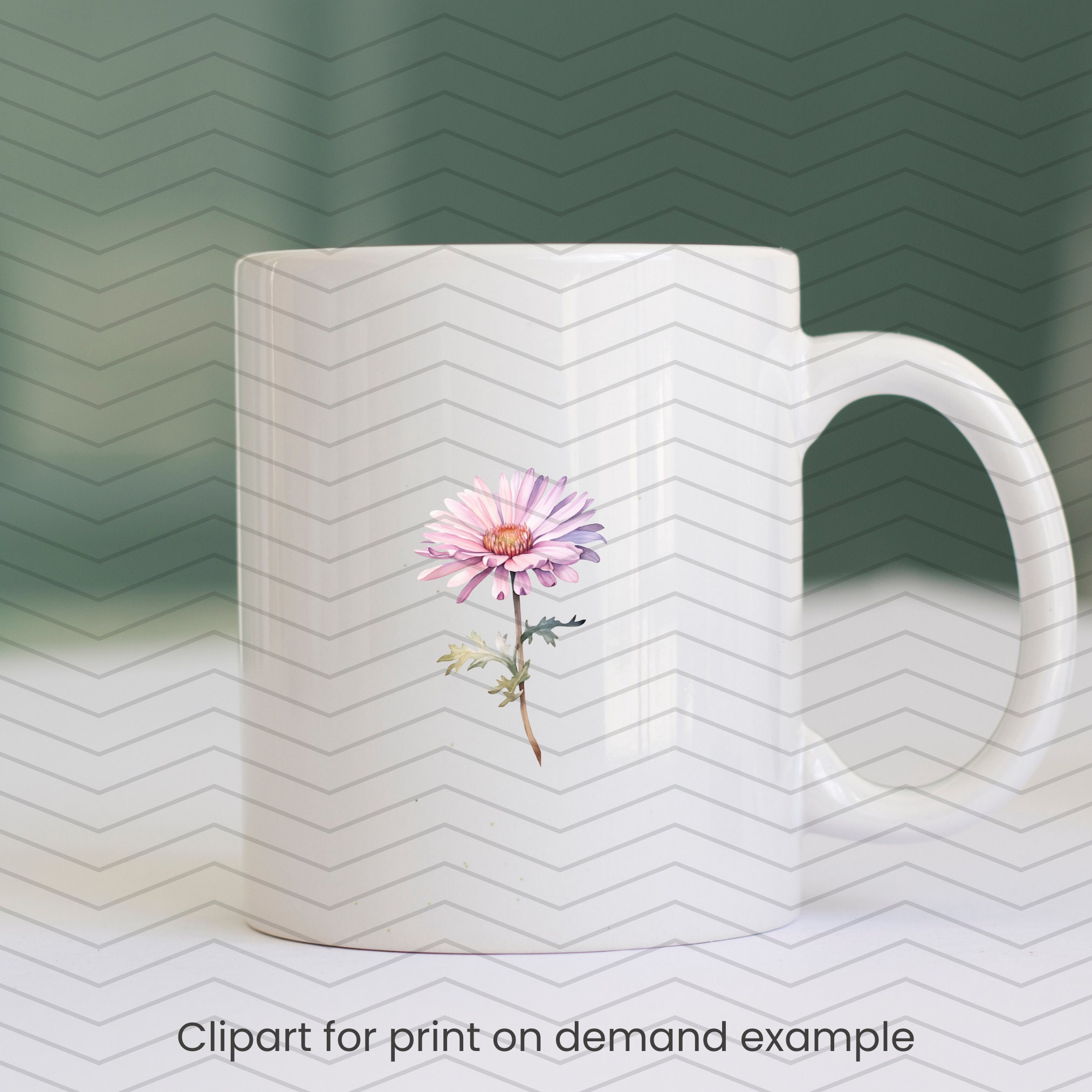 Aster Clipart Flower Bundle Png,digital Download,commercial Use,floral ...