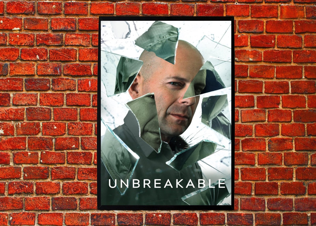 Unbreakable 2000 Movie Cover Poster Canvas Matte Silk A1 A2 A3 A4 A5 A6 ...