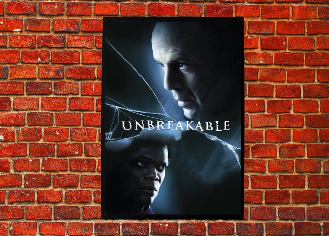Unbreakable 2000 Movie Cover Poster Canvas Matte Silk A1 A2 A3 A4 A5 A6 ...
