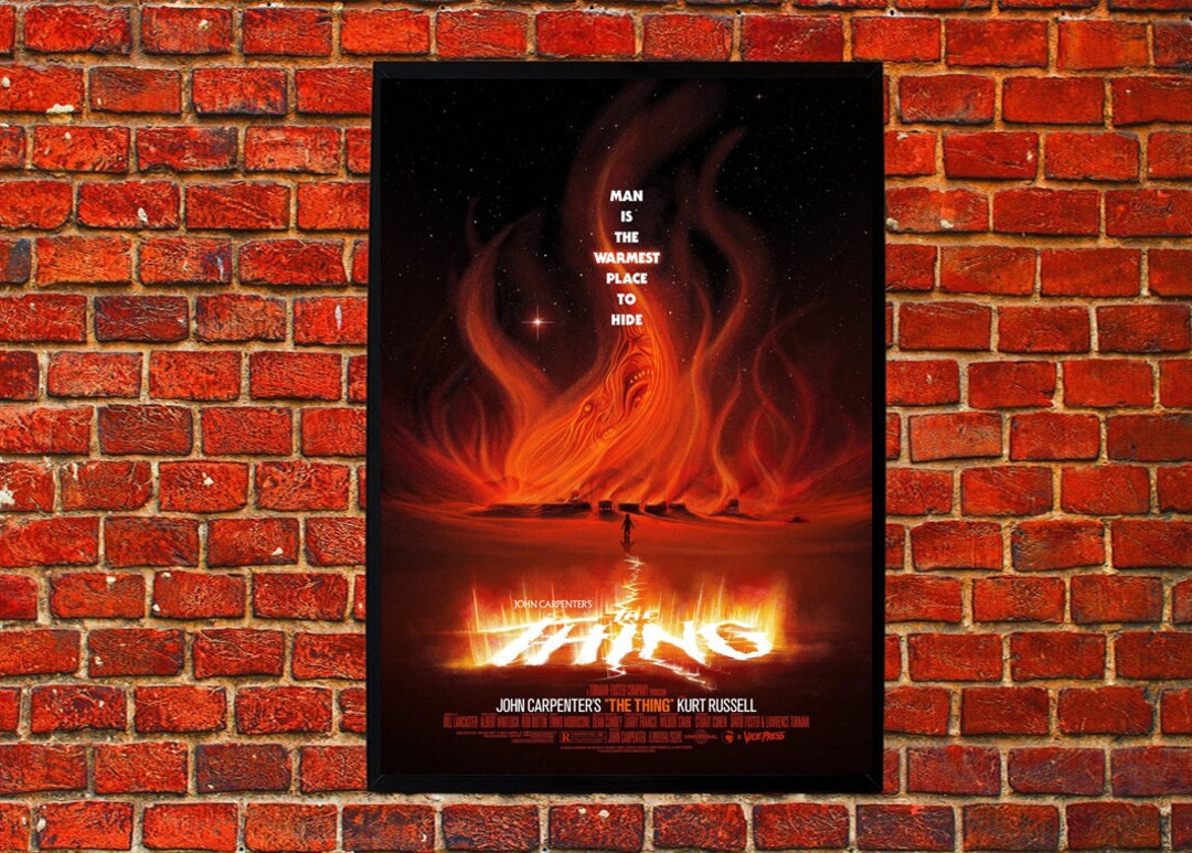 The Thing 1982 Classic Movie Poster Canvas Matte Silk A1 A2 A3 A4 A5 A6 ...