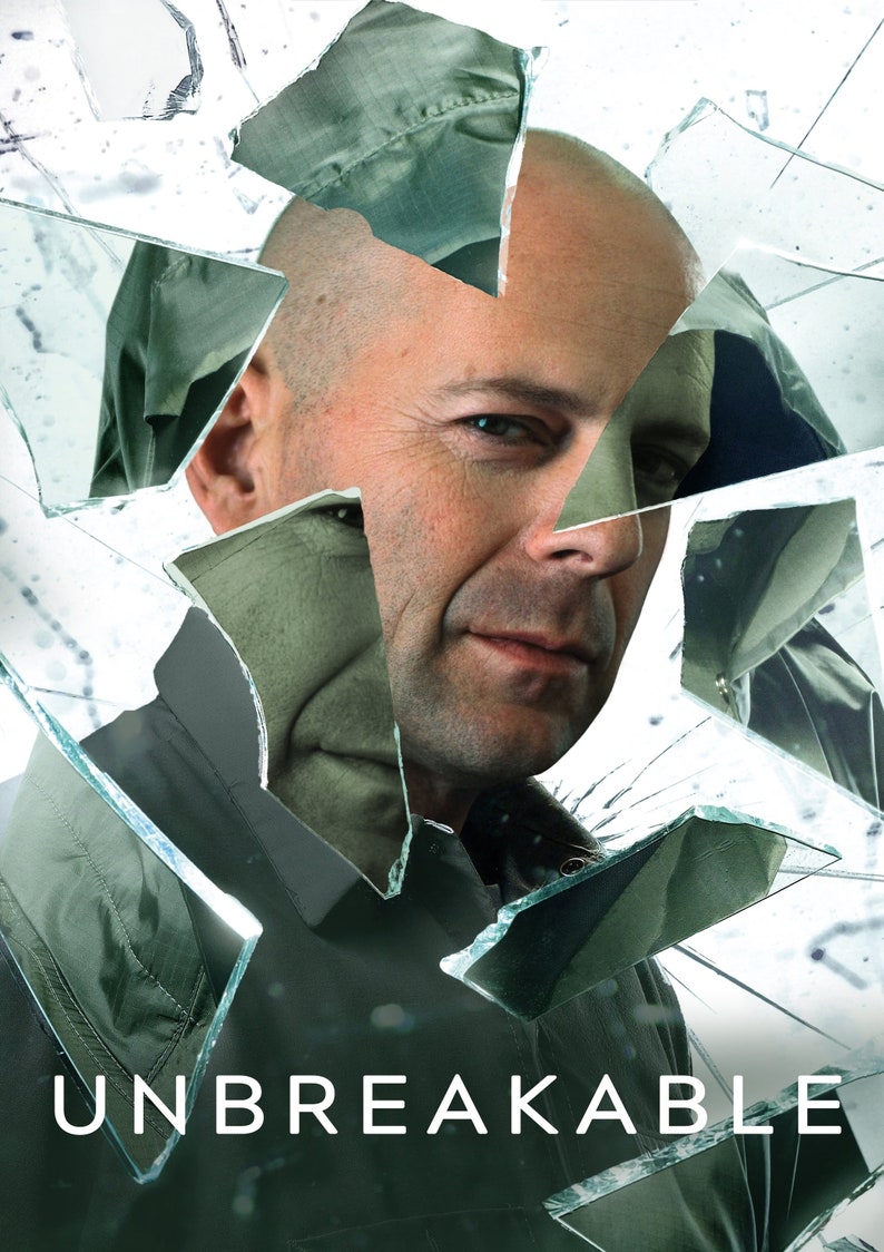 Unbreakable 2000 Movie Cover Poster Canvas Matte Silk A1 A2 A3 A4 A5 A6 ...