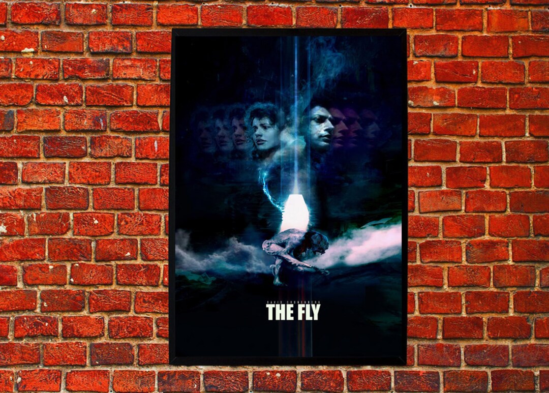 The Fly 1986 Classic Movie Cover POSTER Canvas Matte Silk A1 A2 A3 A4 ...