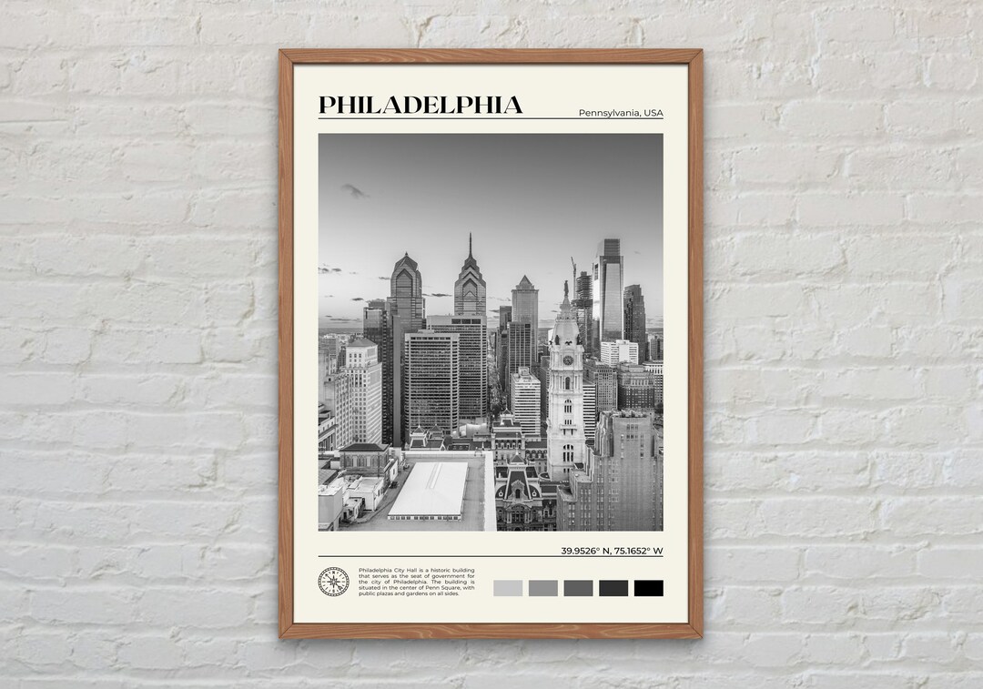 Black and White, Philadelphia Print, Philadelphia Art, Philadelphia ...