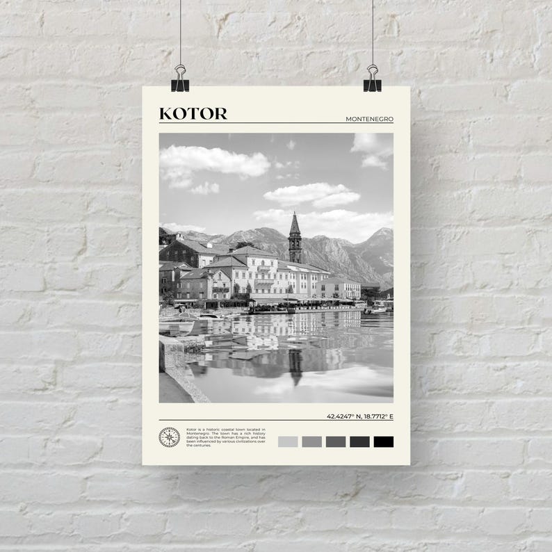 Black and White, Kotor Print, Kotor Wall Art, Kotor Poster, Kotor Photo ...