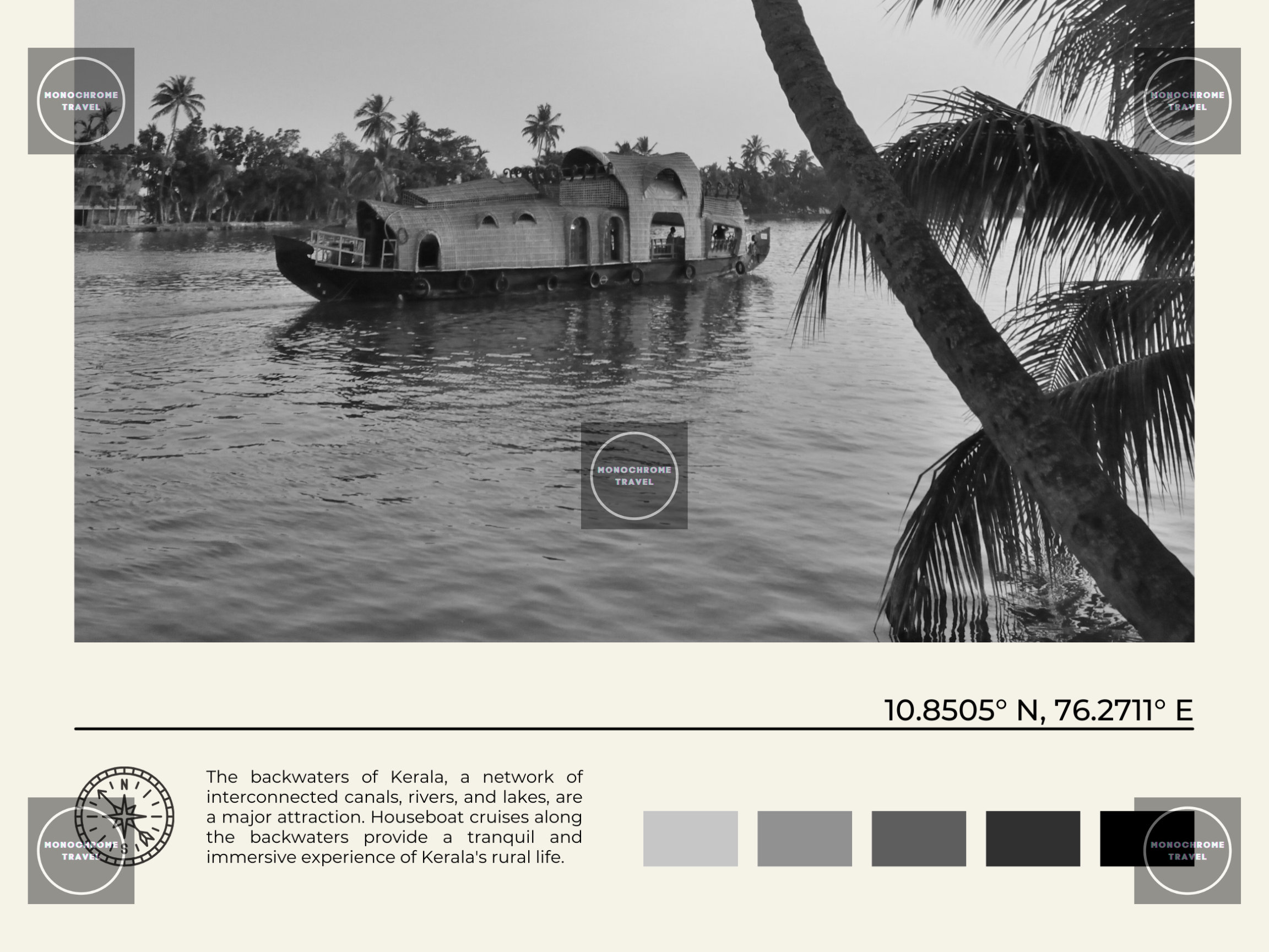 Black and White, Kerala Print, Kerala Wall Art, Kerala Poster, Kerala ...