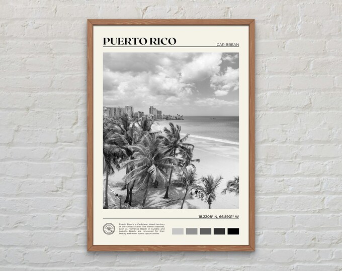 Old San Juan 1930 Photograph Puerto Rico Wall Art Boricua History Calle ...