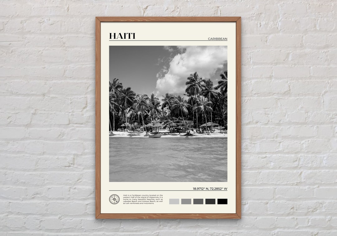 Black and White, Haiti Print, Haiti Wall Art, Haiti Poster, Haiti Photo ...