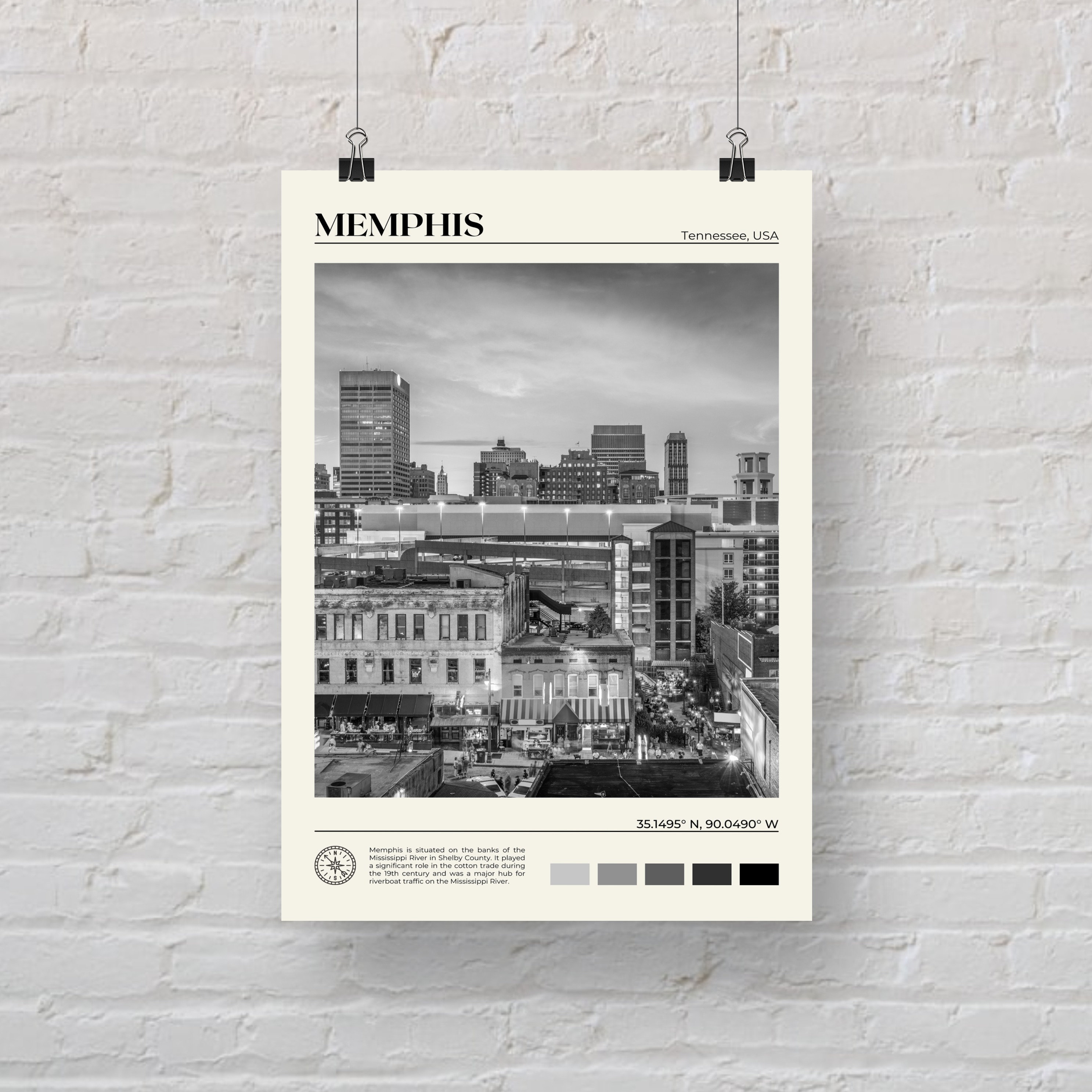 Black and White, Memphis Print, Memphis Wall Art, Memphis Poster ...