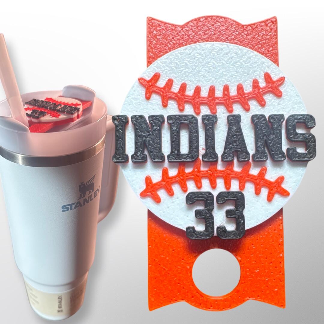 Personalized Custom Baseball Stanley Cup Topper Name Tag. Specify 30 or ...