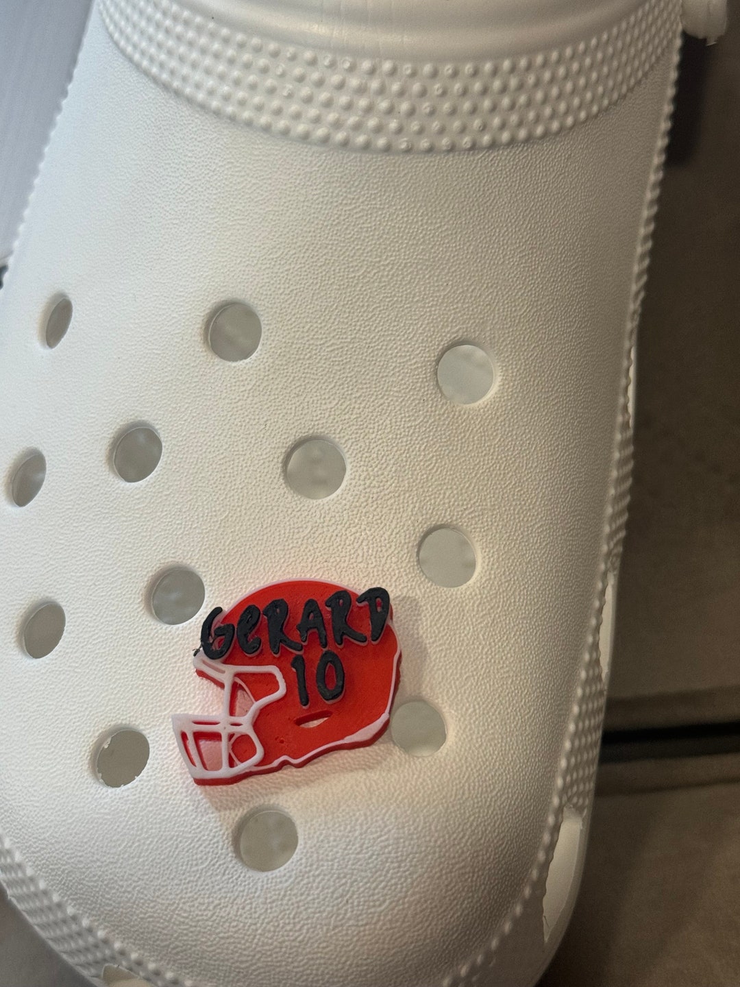 Personalized Custom Football Croc Charms. set of 2 Charms - Etsy