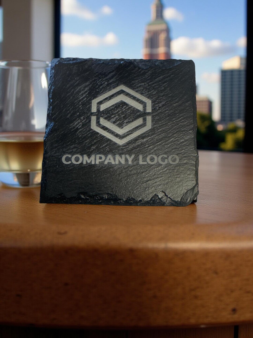 Any Logo Laser Etched Slate Coasters. Set of 4. Officially Licensed ...