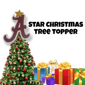 University of Alabama Crimson Tide Christmas Tree Topper Angel. 4 1/2 ...