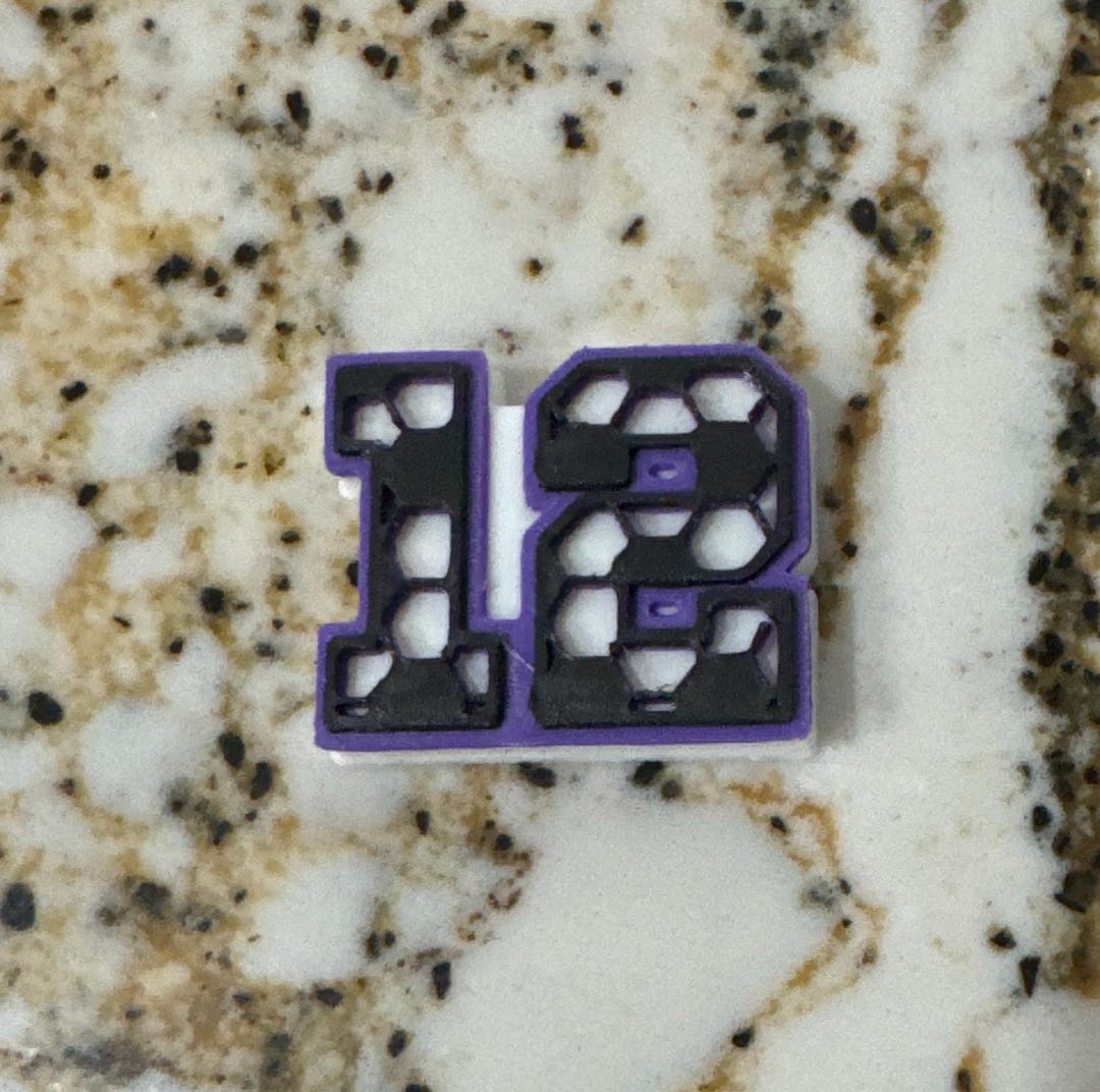 Personalized Custom 3d Soccer Number Croc Charms, (set of 2) Match Your ...