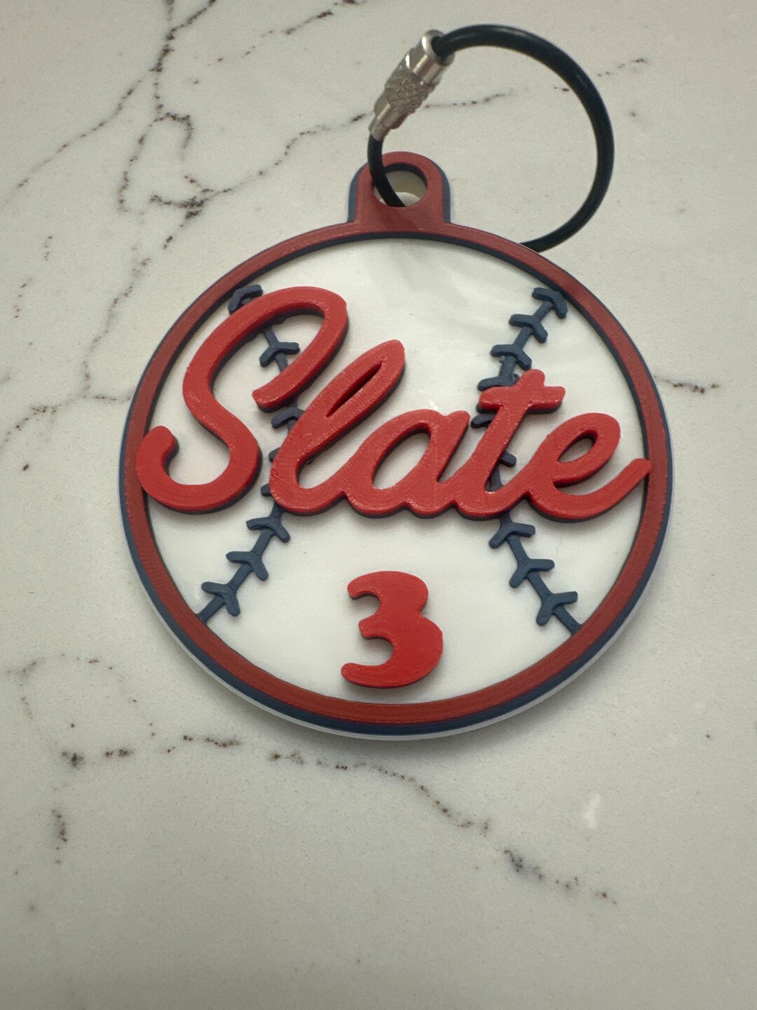 Personalized Baseball Name Tag, Softball Name Tag, Backpack Tag ...