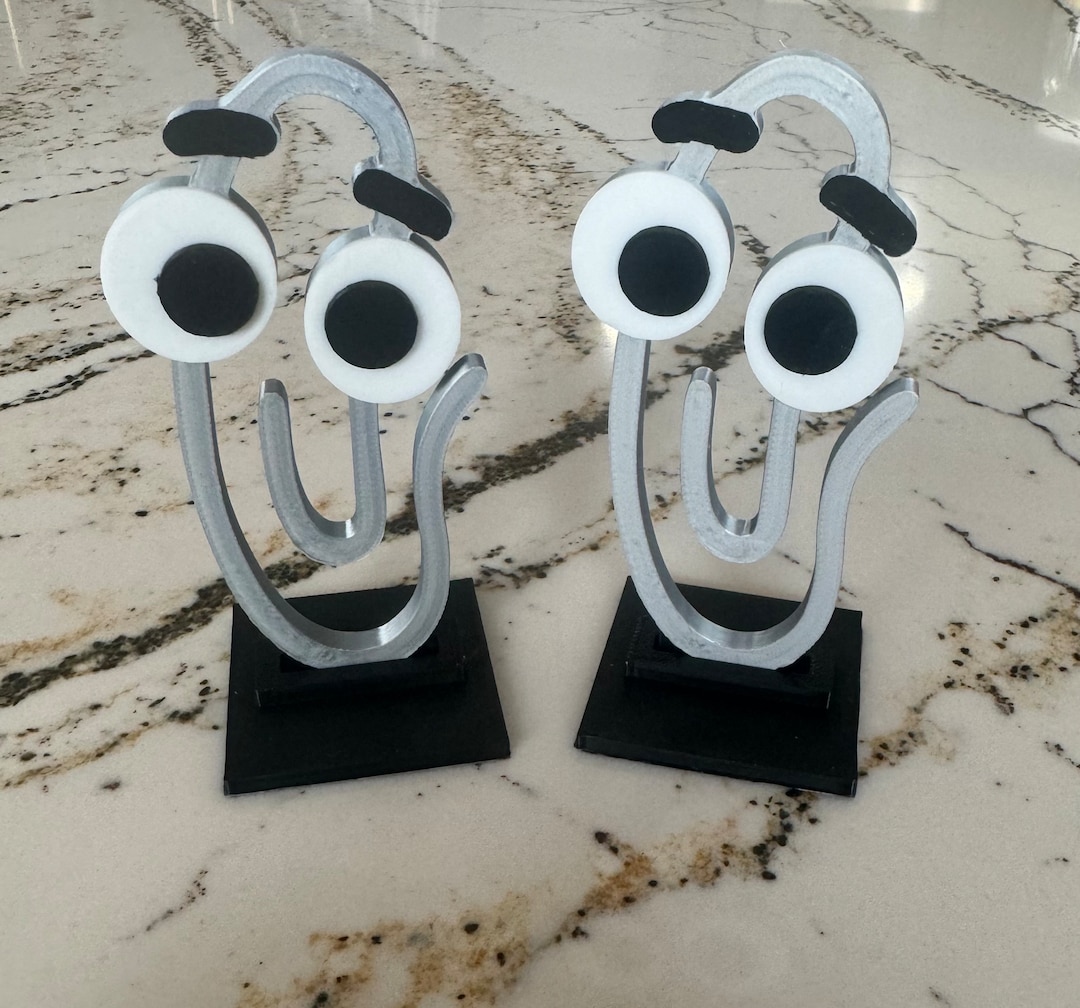 3d Printed Microsoft Clippys - Etsy