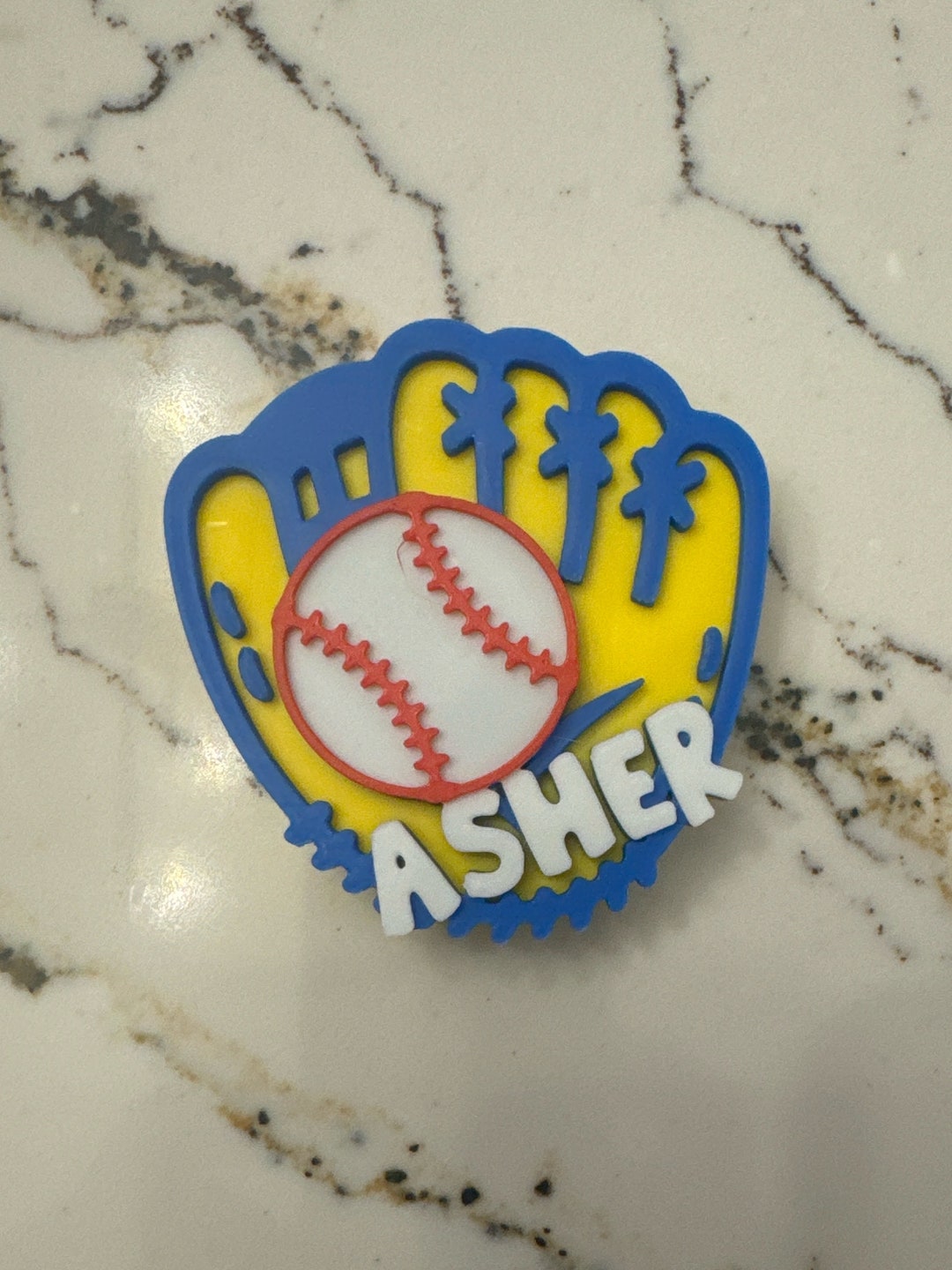 Personalized Custom Baseball or Softball Bogg Bag Charm. Softball Has a ...