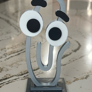 3d Printed Microsoft Clippy With Free Set of Clippy Earrings or Shoe ...
