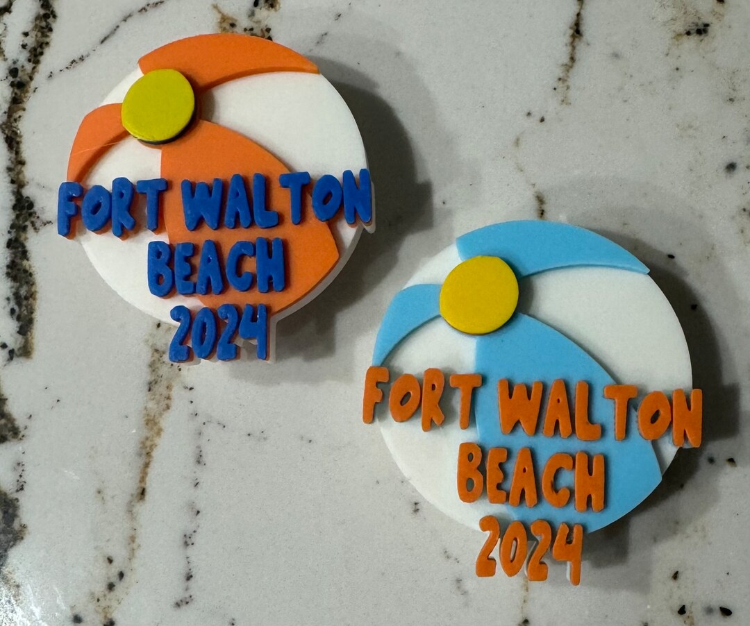 Personalized Custom Beach Ball Bogg Bag Charm. - Etsy