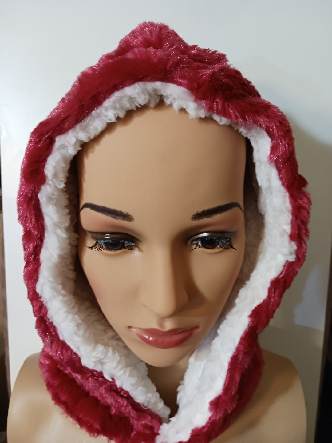 Red Wet Hair Bonnet, Hair Protection Cap, Quick Dry Bathing Hat, No ...
