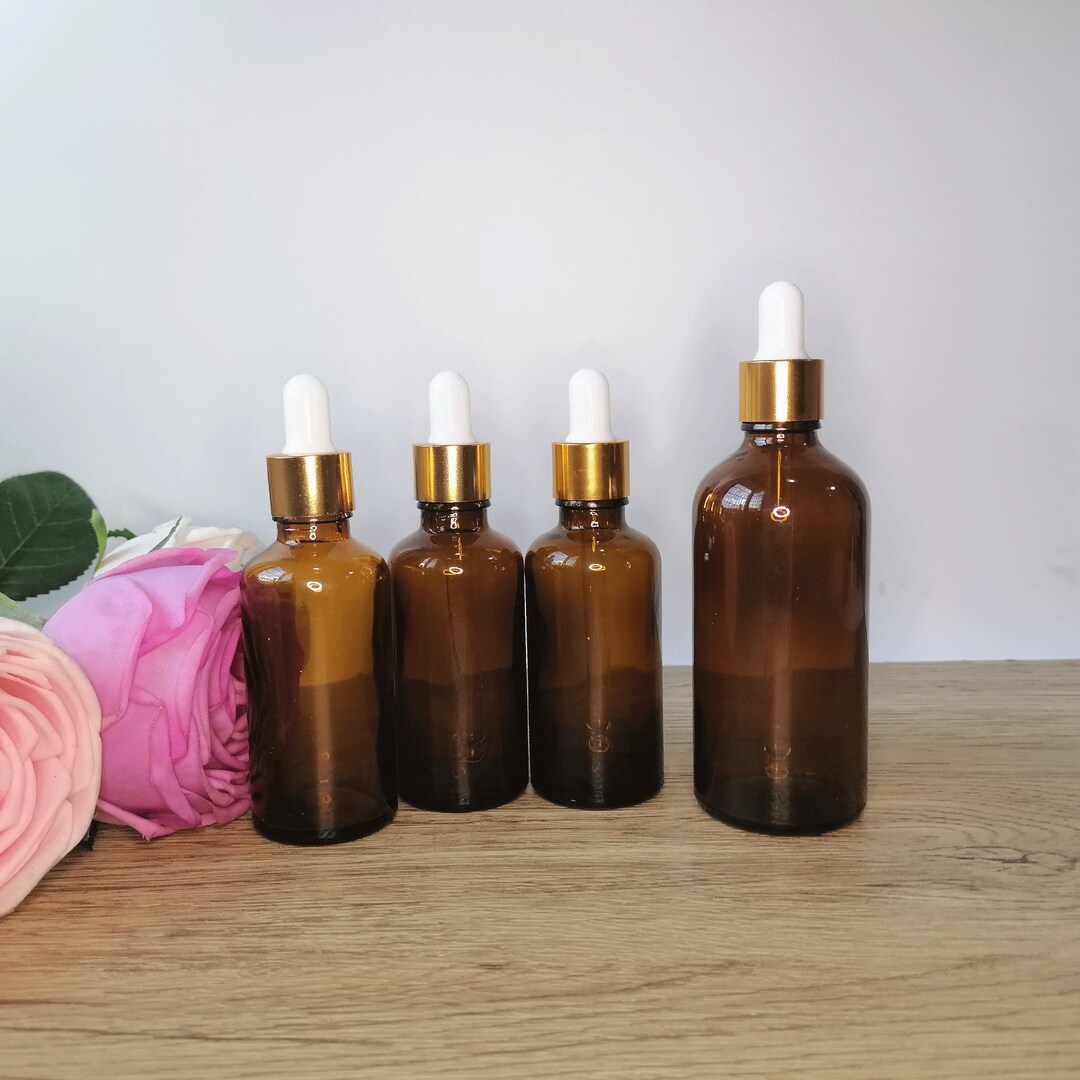 Amber Glass Essential Oil Bottle,glass Drip Sample Container, Leak ...