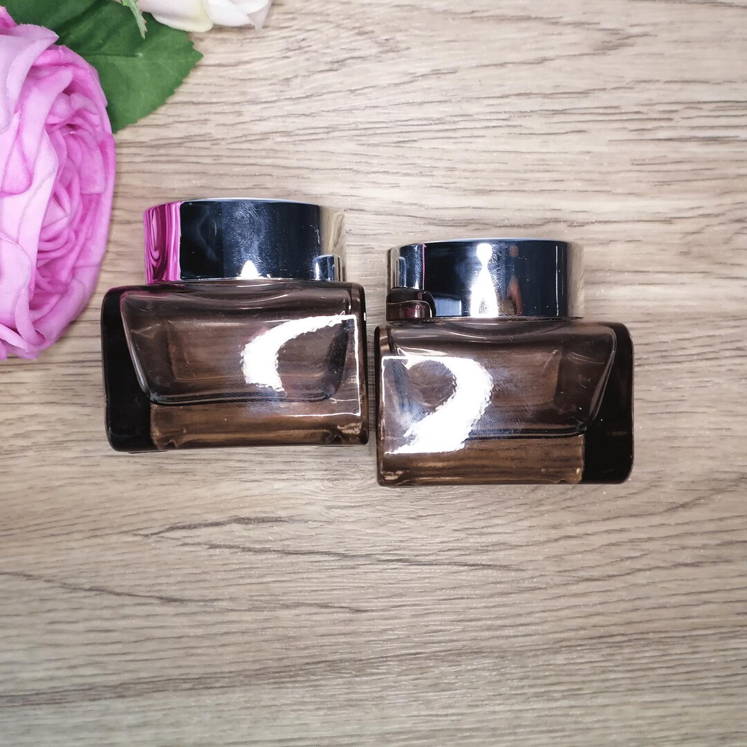 30g 50g Square Glass Cream Container, Cosmetic Packaging - Etsy