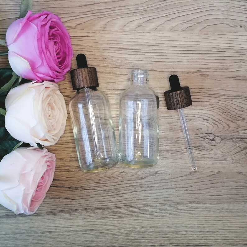 4oz Clear Glass Dropper Bottle, Leak-proof Essential Oil Bottle ...