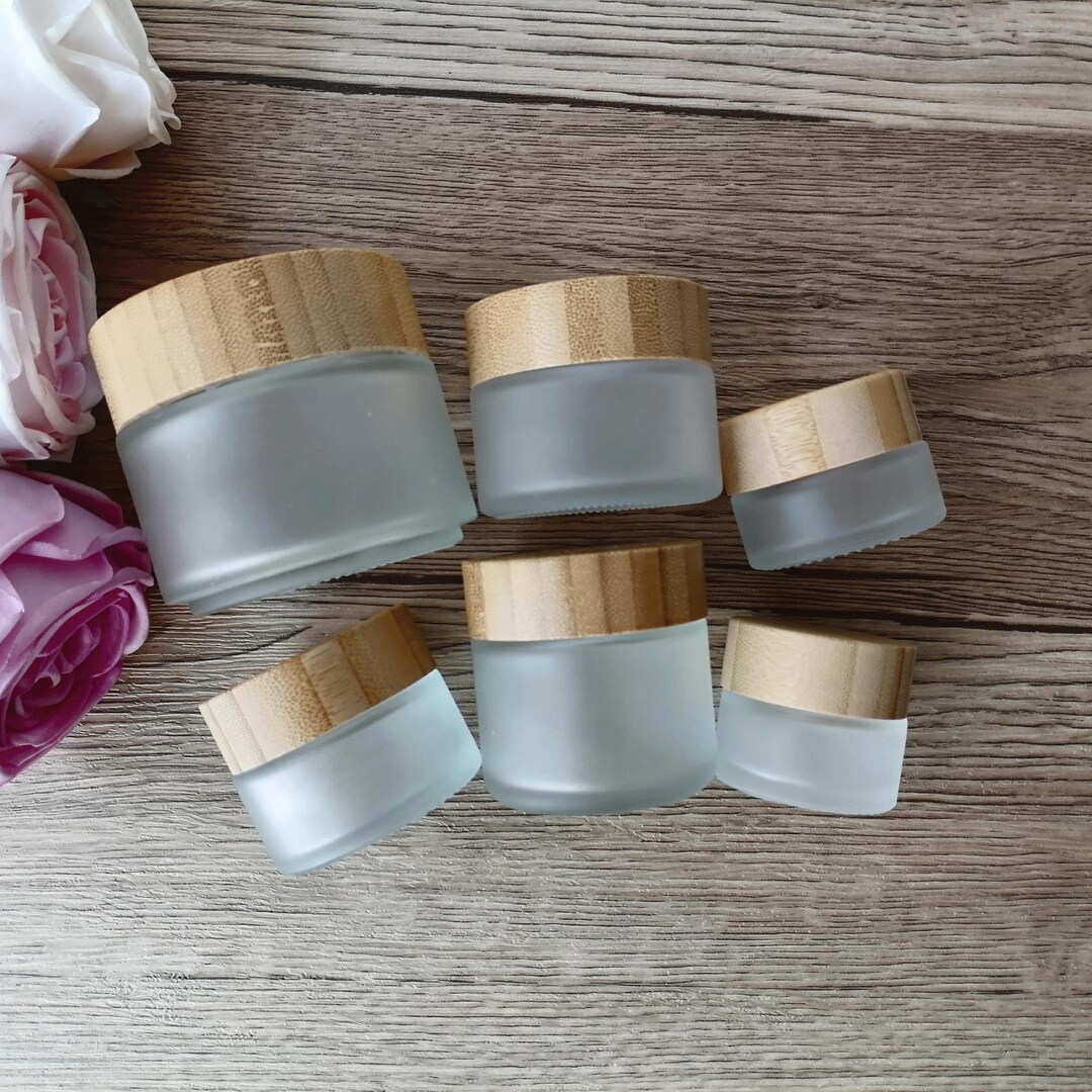 Glass Cream Bottles, Cosmetic Jars Leak-proof Containers, for Creams ...