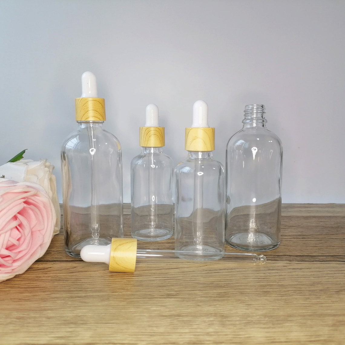 Clear Glass Dropper Bottle for Essential Oils, Serums, Care Oils ...
