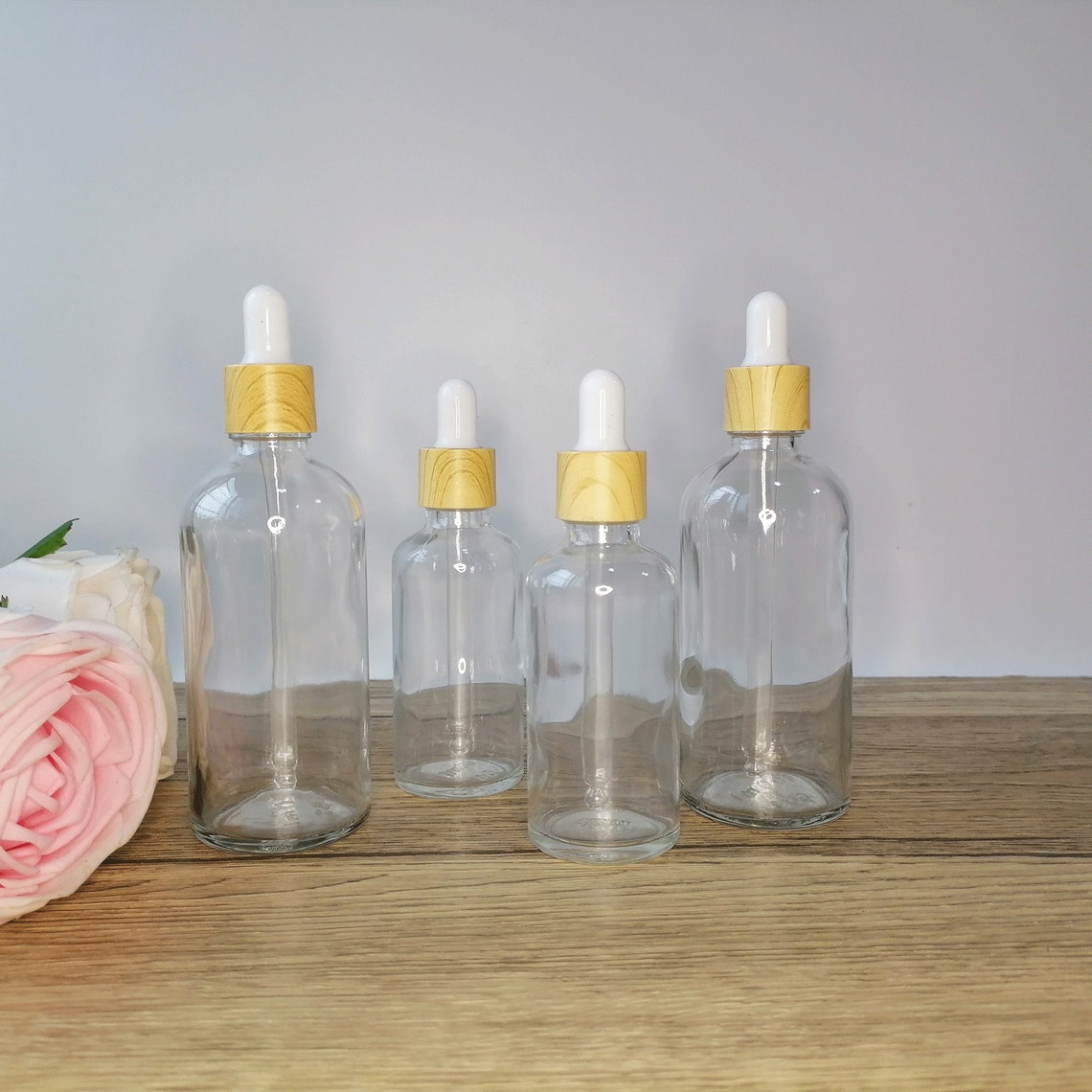 Clear Glass Dropper Bottle for Essential Oils, Serums, Care Oils ...