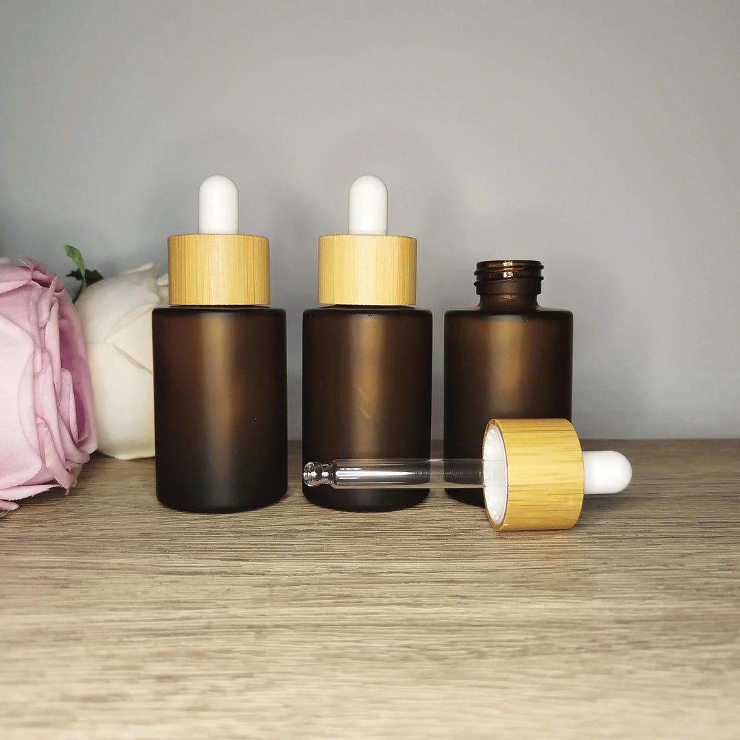 30ml Glass Flat Shoulder Bottles for Essential Oils, Perfume and DIY ...