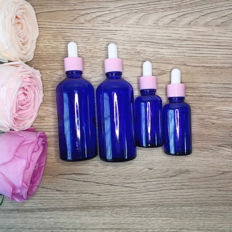 Blue Glass Dropper Bottle, Pipette Bottle, Glassware Dropper, Leak ...