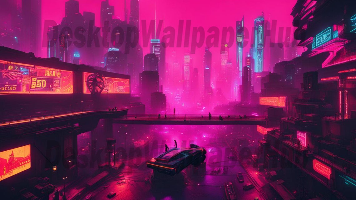 Premium Cyberpunk Desktop Wallpaper Collection - Set of 13 High-quality ...