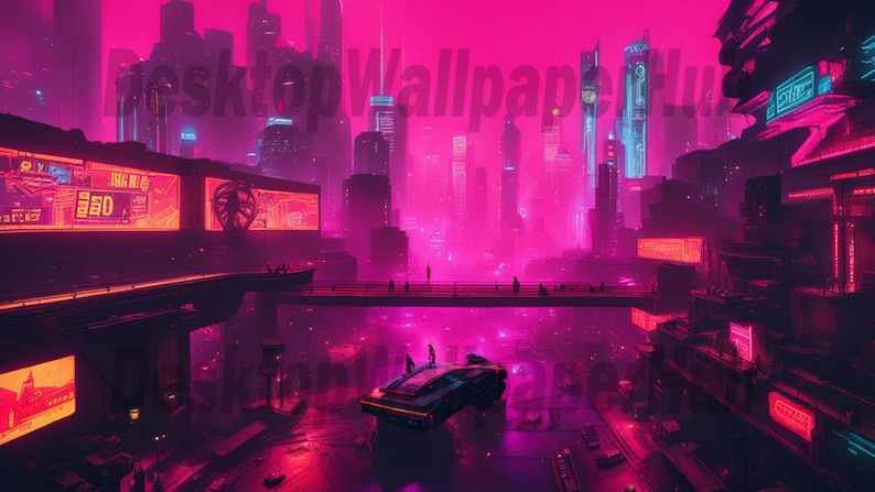 Premium Cyberpunk Desktop Wallpaper Collection - Set of 13 High-quality ...