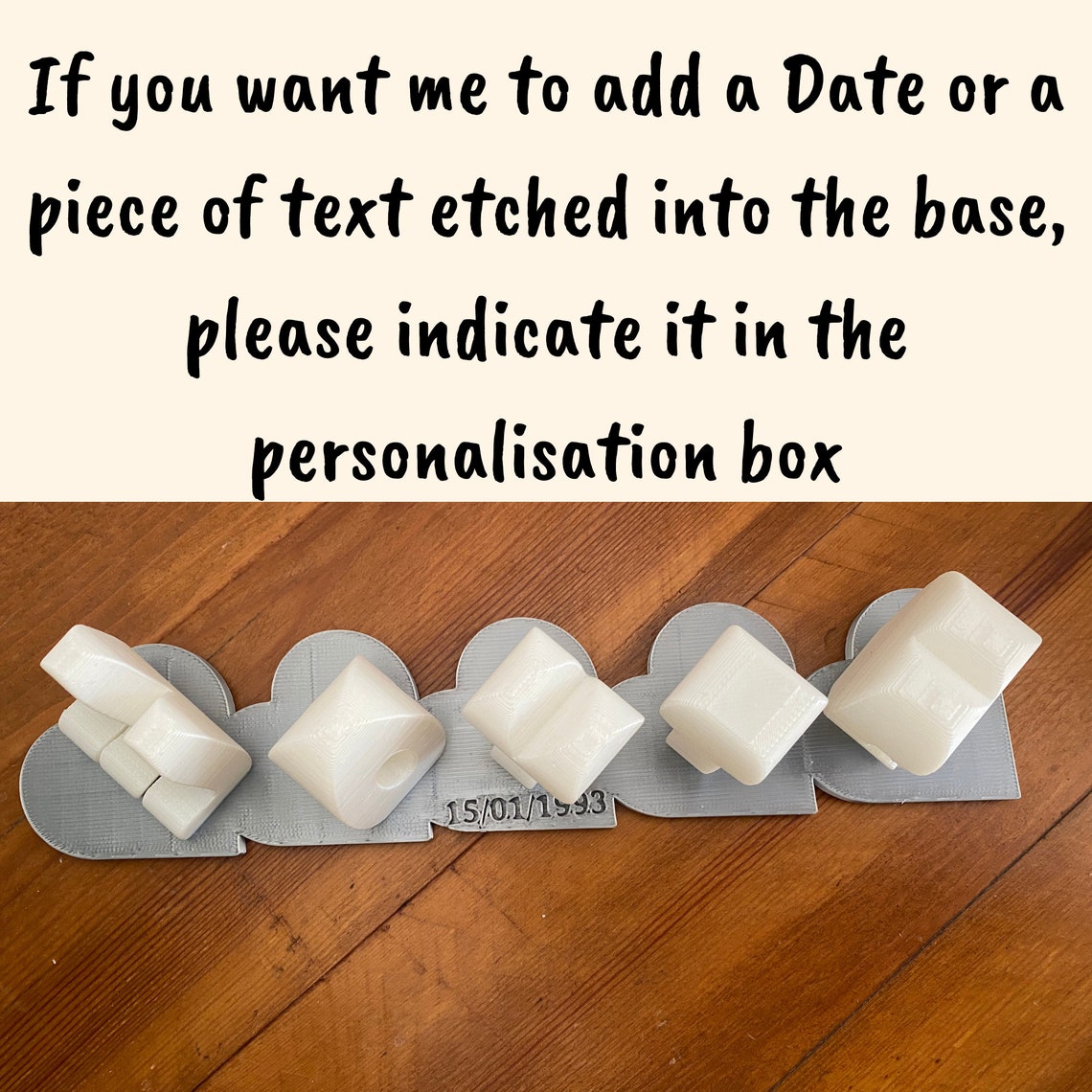 Flip Text Name Plate-custom 3D Personalized Name Tray house Warming ...