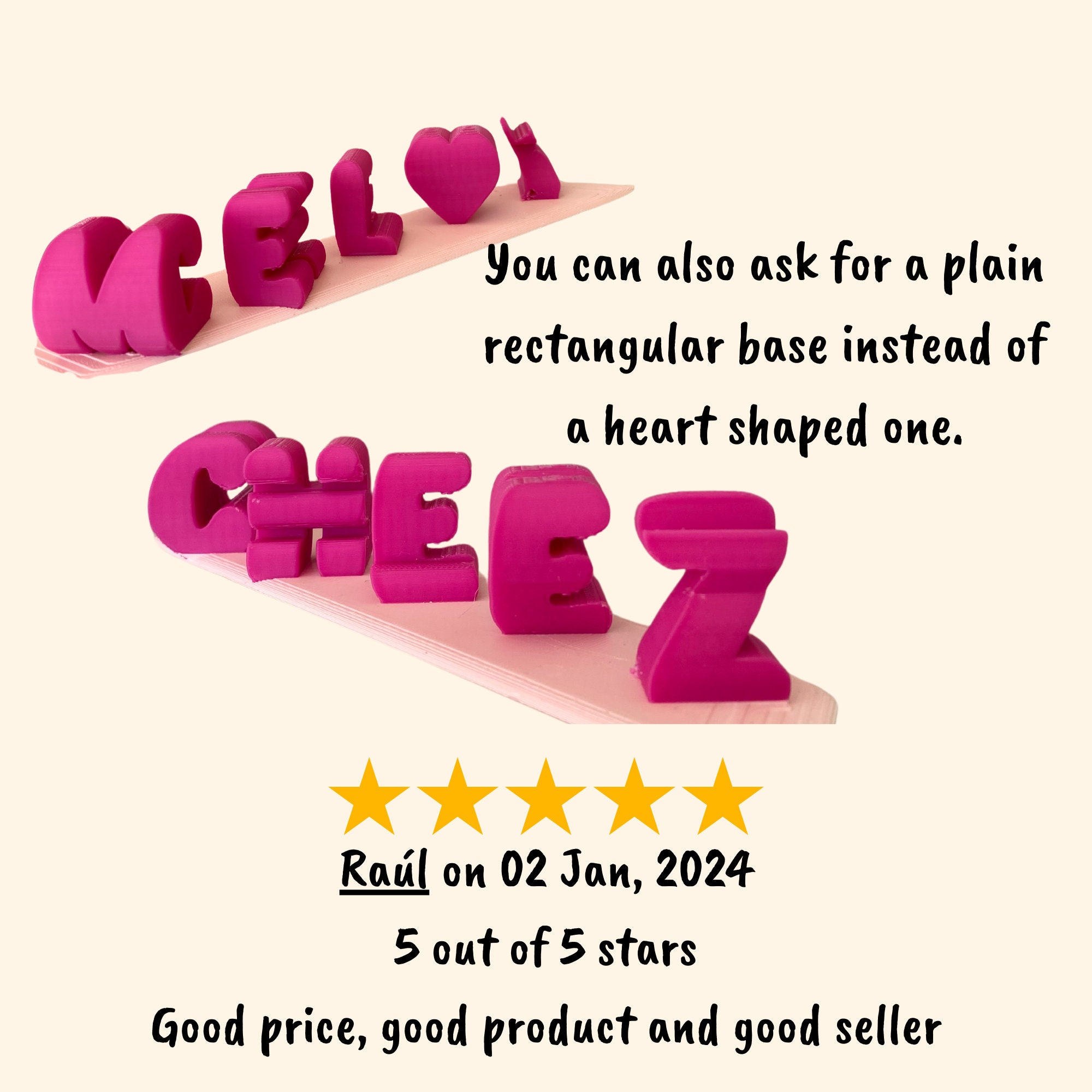 Flip Text Name Plate-custom 3D Personalized Name -house Warming ...