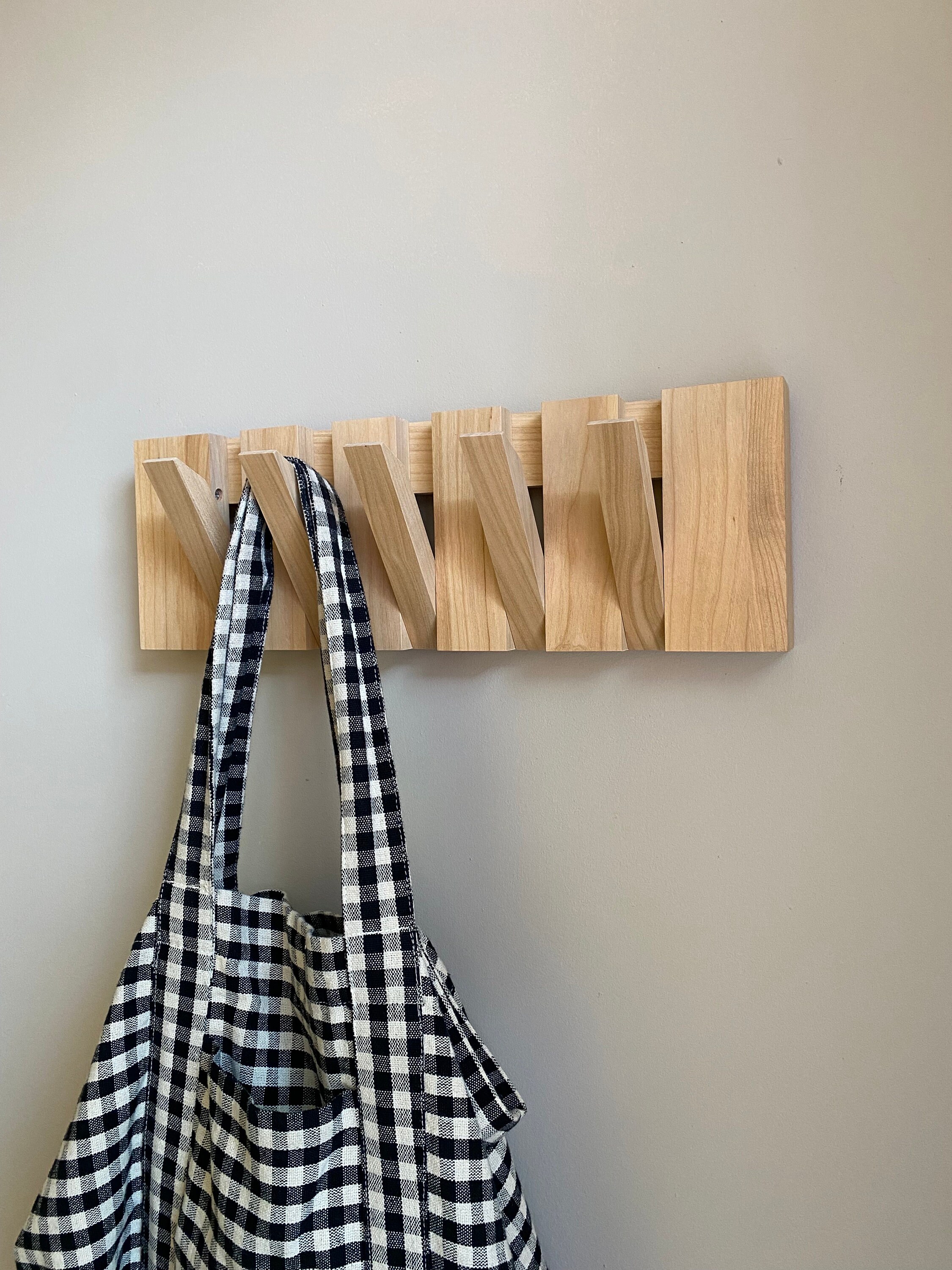 Wall Coat Hanger ,piano Coat Rack, Wall Mounted Organizer, Wood Rack ...