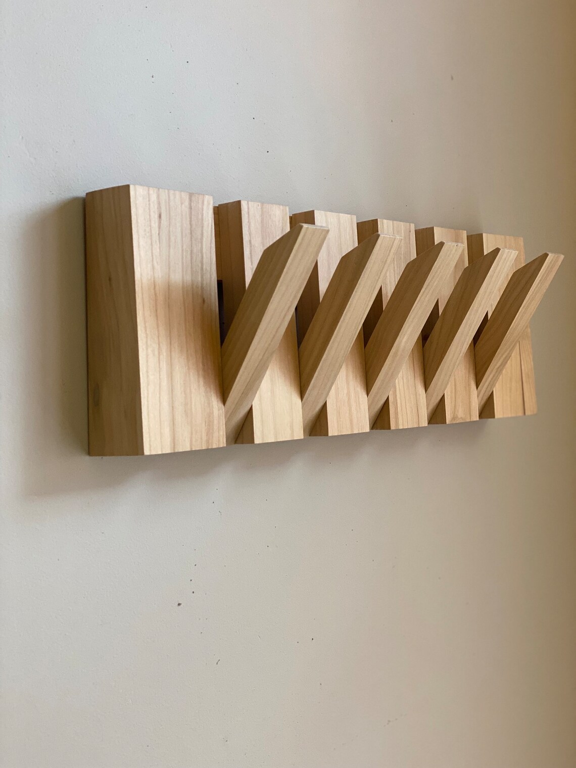 Wall Coat Hanger ,piano Coat Rack, Wall Mounted Organizer, Wood Rack ...