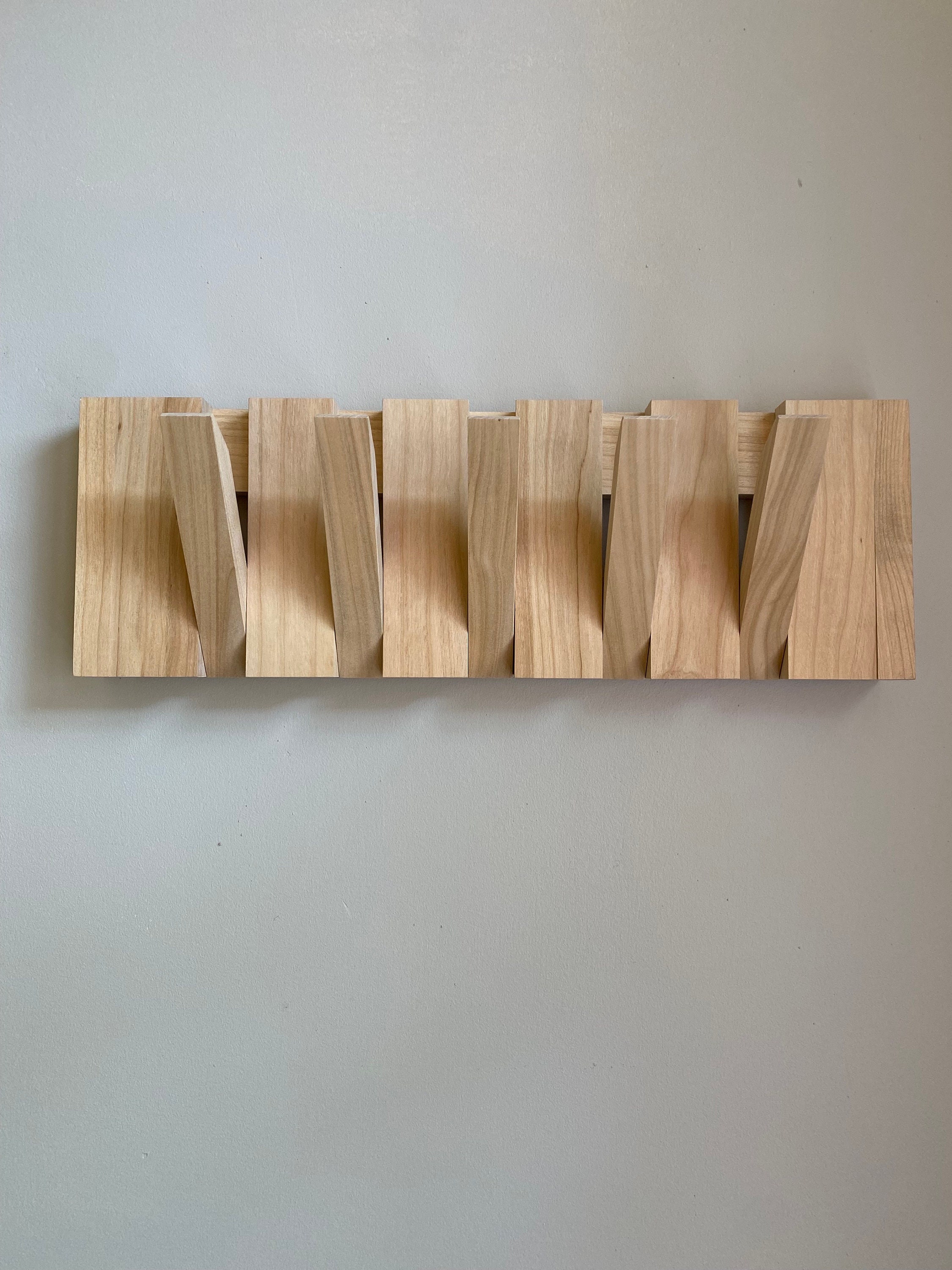Wall Coat Hanger ,piano Coat Rack, Wall Mounted Organizer, Wood Rack ...