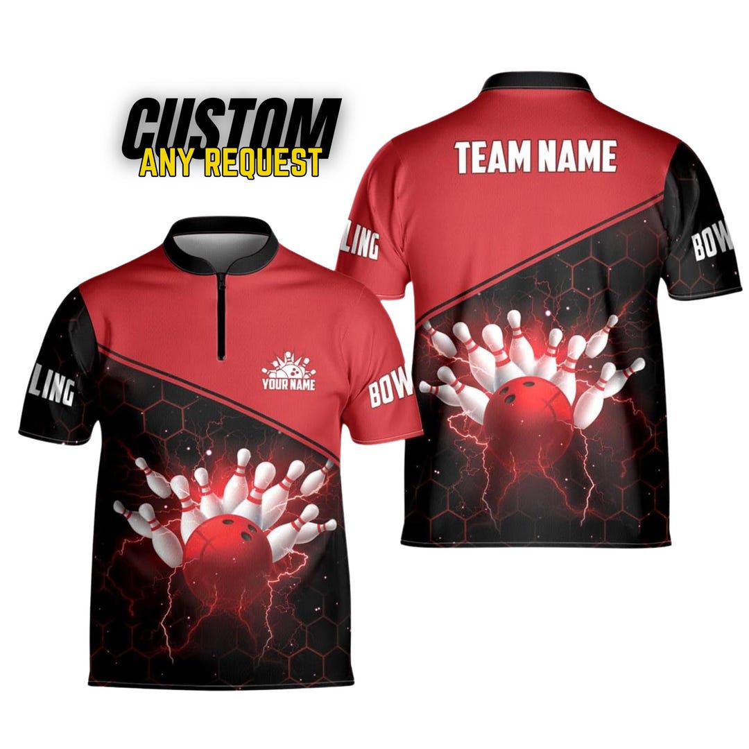 Personalized Bowling Jersey Shirt Custom Bowling Shirt Team Funny Gift ...