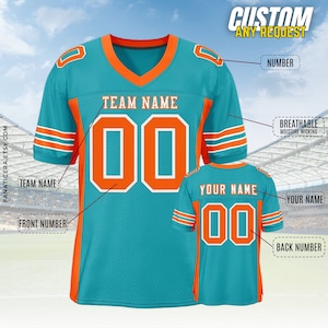 Personalized Football Jersey, Man Short Sleeves V-neck Shirt, Custom ...