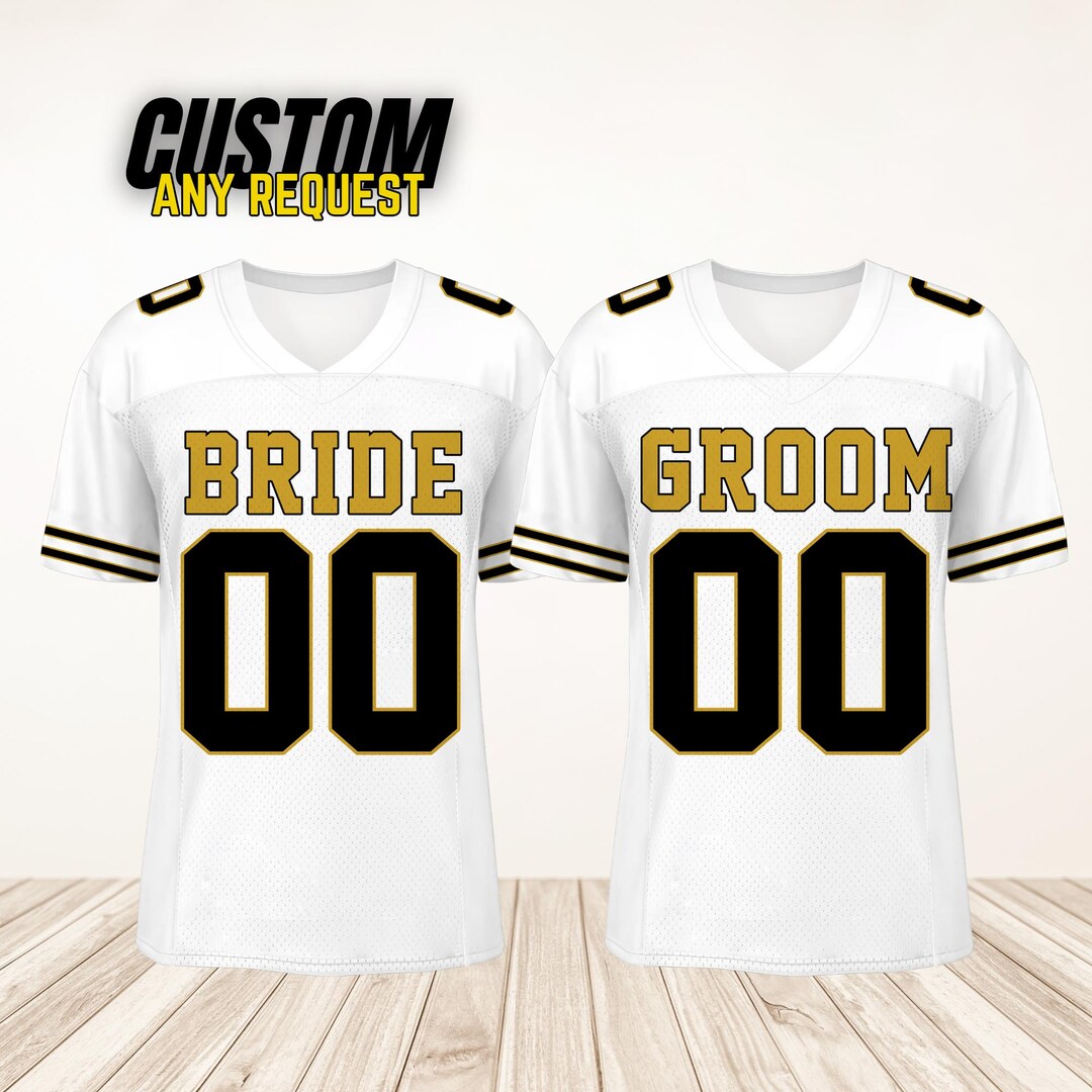 Personalized Matching Football Jersey, Couple Football Fan Jersey ...