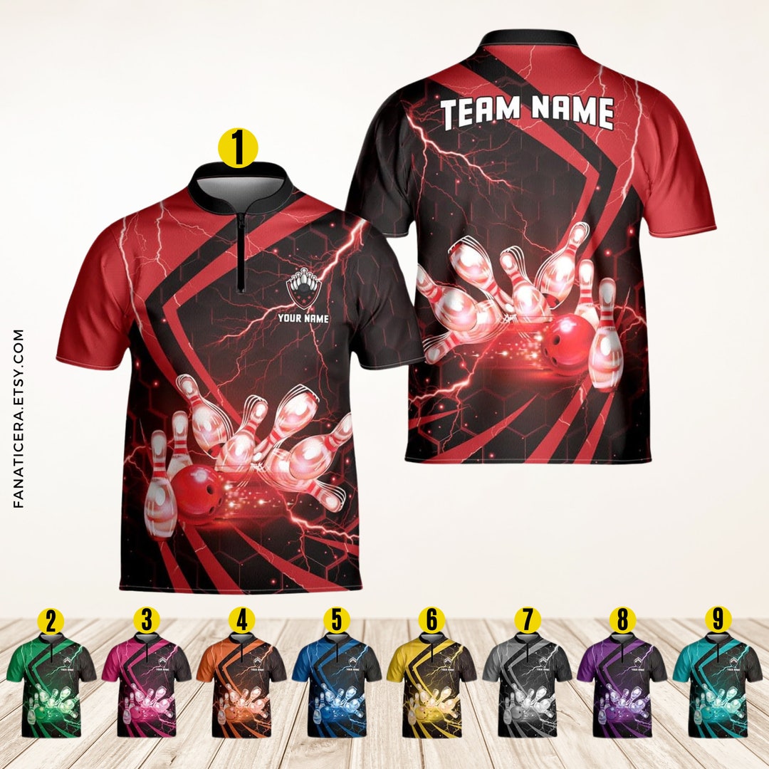Personalized Bowling Jersey Shirt Custom Bowling Shirt Team Funny Gift ...