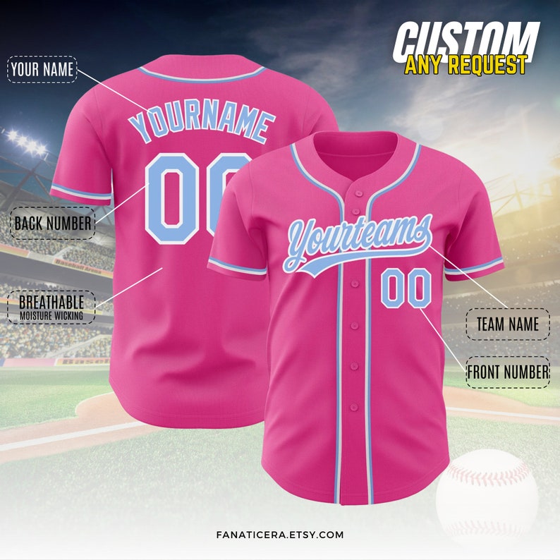 Personalized Baby Reveal Baseball Jersey,blue or Pink Baseball Jersey ...