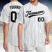 Personalized Name Team,custom Stripe Line Color Baseball Jersey for ...