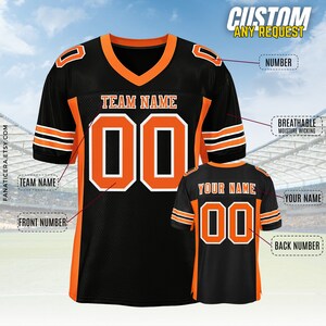 Personalized Football Jersey, Man Short Sleeves V-neck Shirt, Custom ...