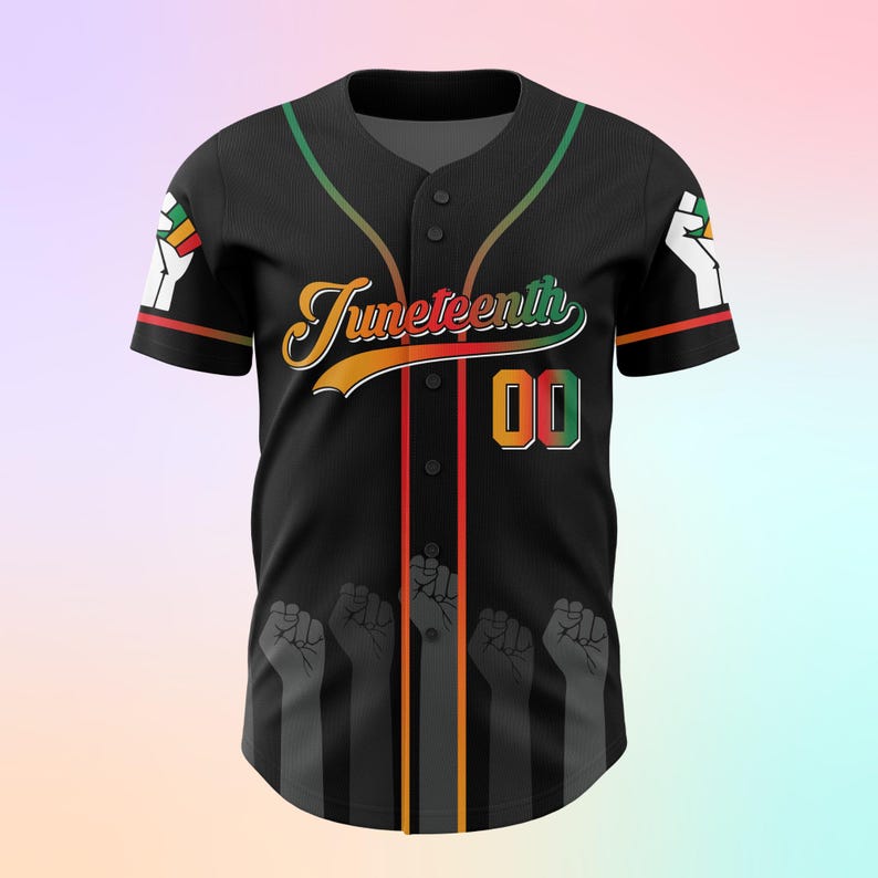Personalized Juneteenth Baseball Jersey, Custom Name and Number ...