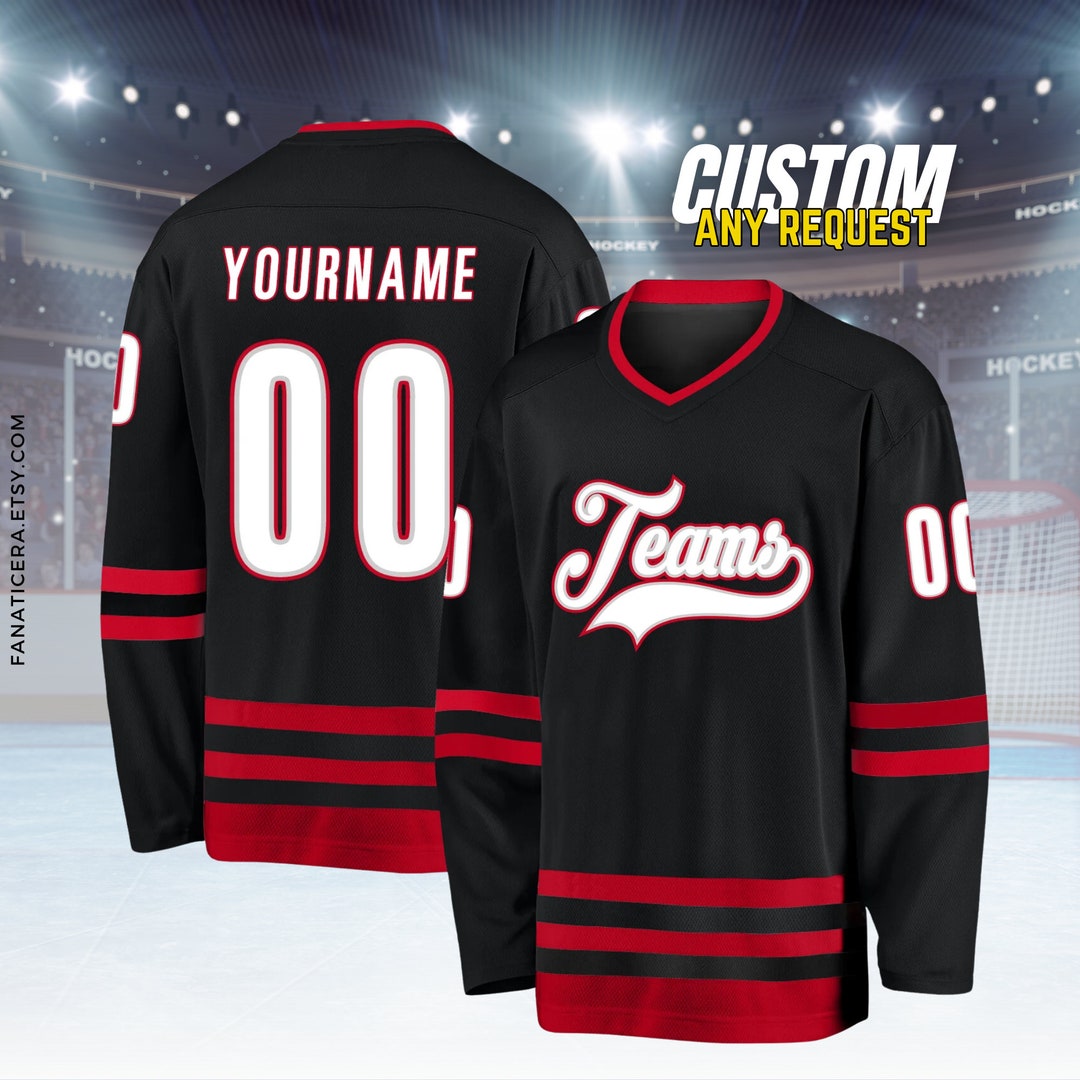Custom Ice Hockey Jersey for Men Women Youth,sweatshirt Personalized ...