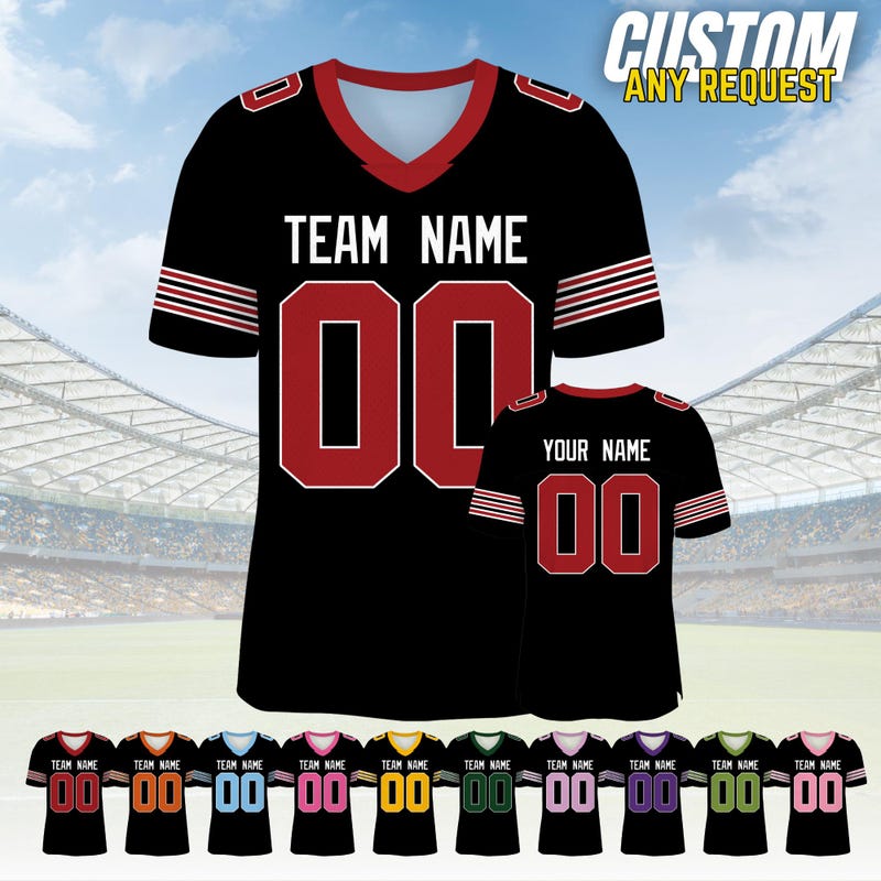 Custom V Neck Jersey - Etsy